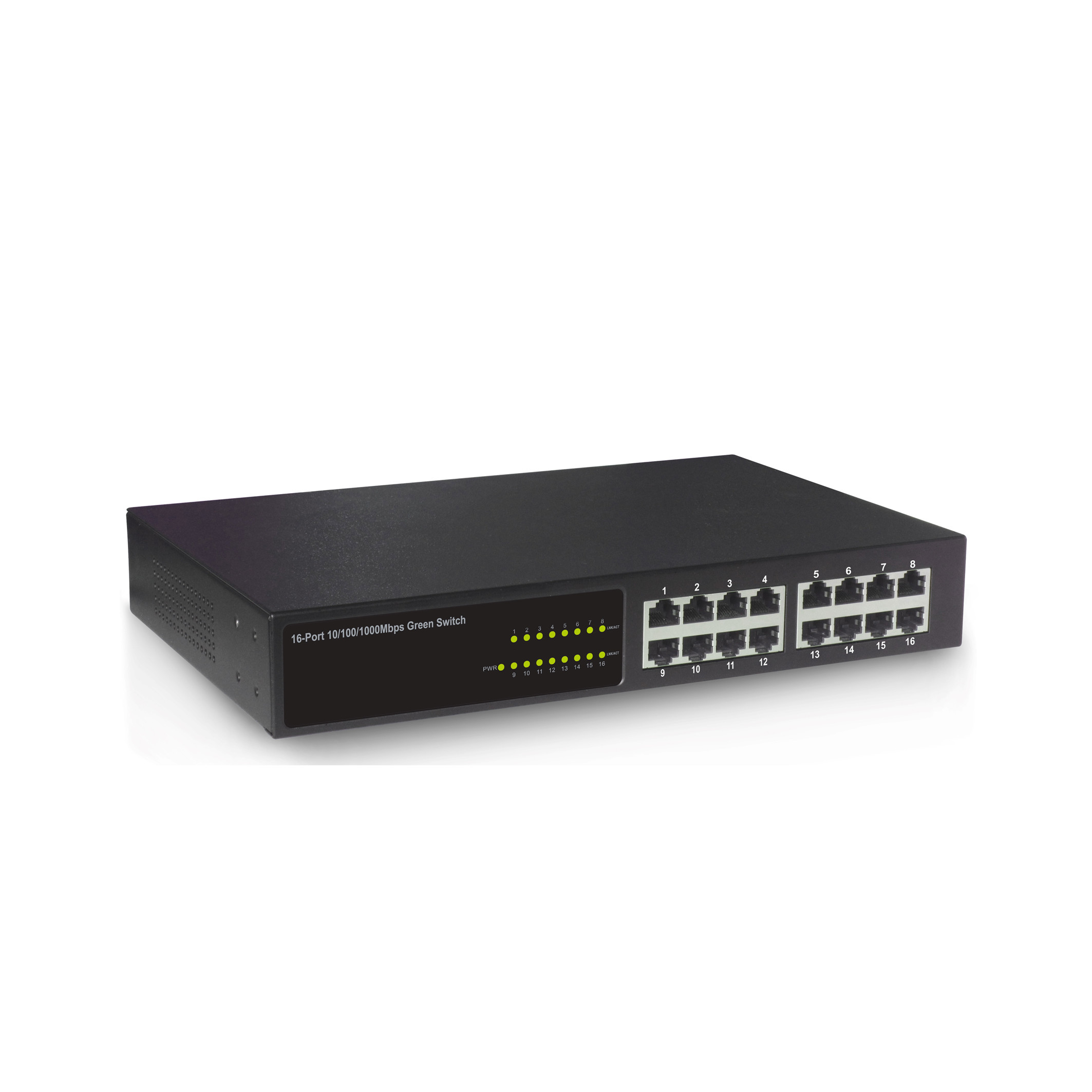 1000Mbps Rack Mounted Network Switch 16 Port For Cctv Security System
